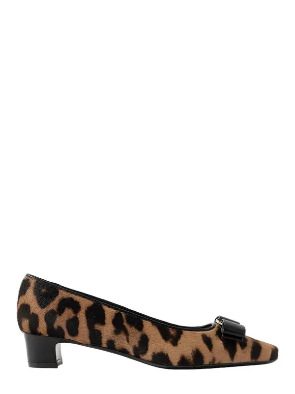 FERRAGAMO Rirri Leopard-print Calf Hair Pumps - Animal Print