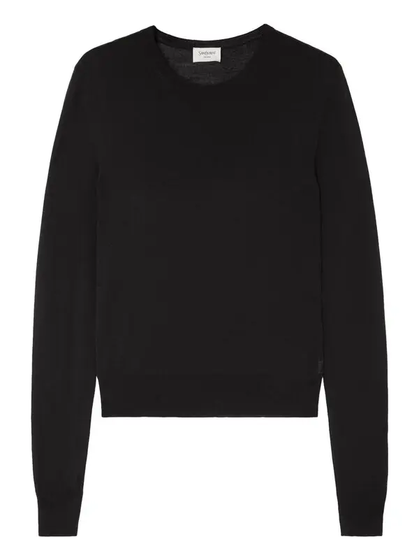 Saint Laurent Wool Sweater - Black