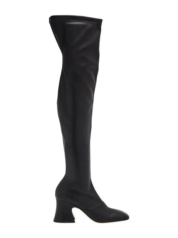 Chloé Janis Patent Leather Over-the-knee Boots - Black