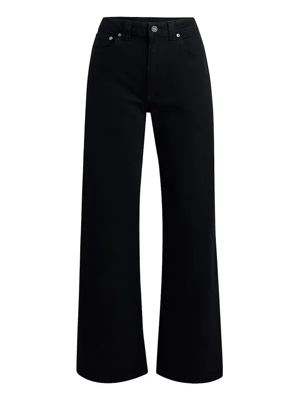 Khaite Dane Wide-leg Jeans - Black