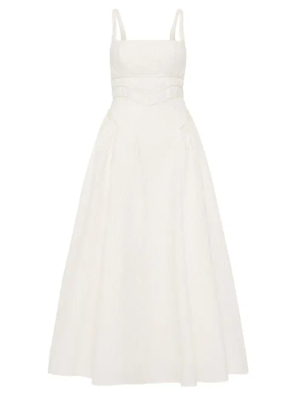 Rachel Gilbert Sophia Gathered Maxi Dress - Ivory