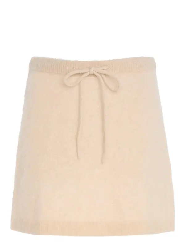 THE GARMENT Roma Mohair-blend Mini Skirt - Ivory