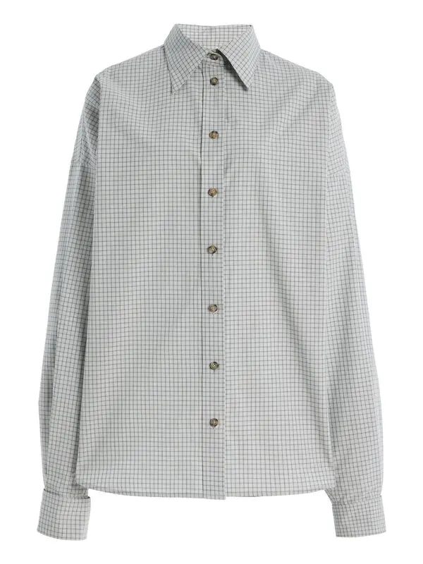 Brandon Maxwell The Harvey Cotton Boyfriend Shirt - Grey