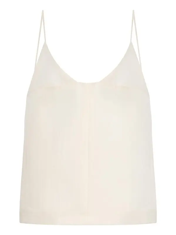 Brandon Maxwell The Bridges Wool-blend Cami Top - Ivory