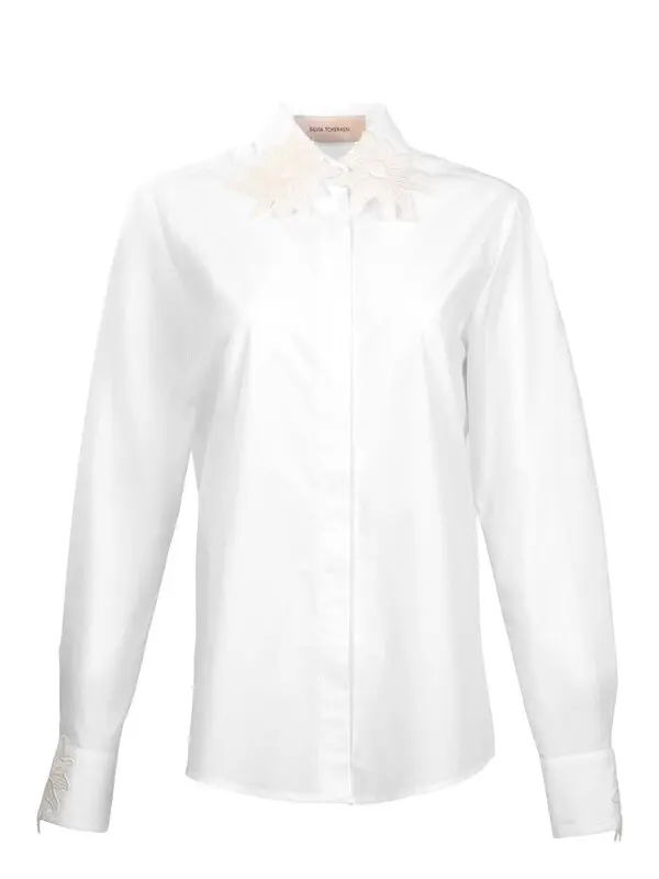 Silvia Tcherassi Naroa Cotton Top - White