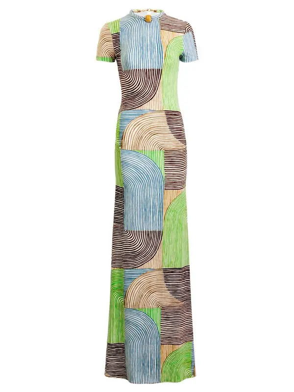 Silvia Tcherassi Yara Patchwork Maxi Dress - Multi