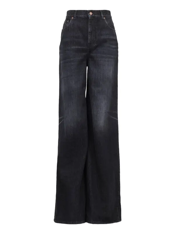 Chloé High-rise Wide-leg Jeans - Black