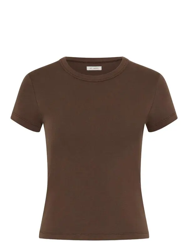 ST. AGNI Organic Cotton Baby Tee - Brown