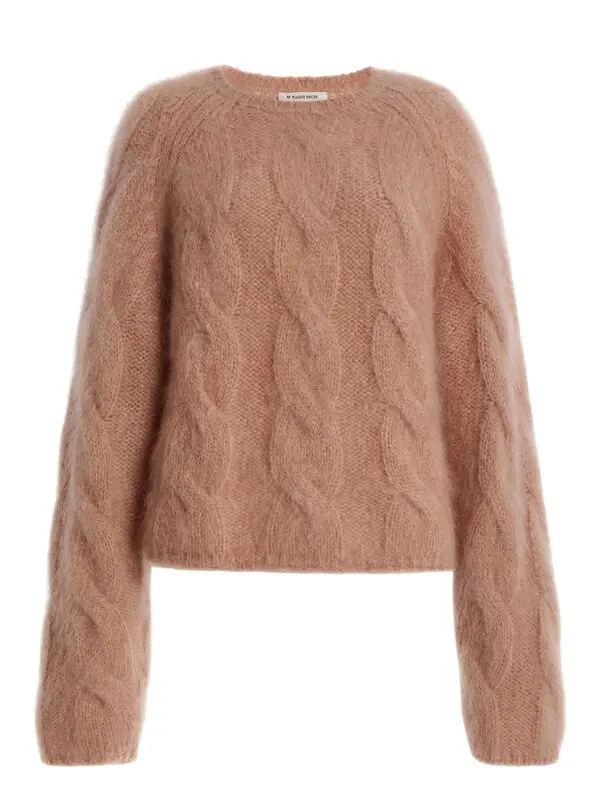 BY MALENE BIRGER Elliot Cable-knit Sweater - Light Pink
