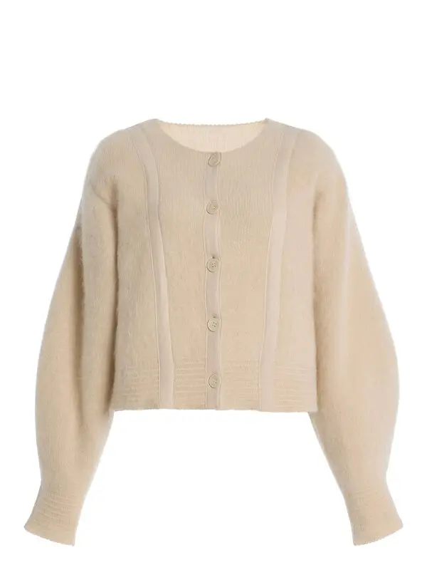 BY MALENE BIRGER Pernille Mohair-blend Cardigan - Off-white