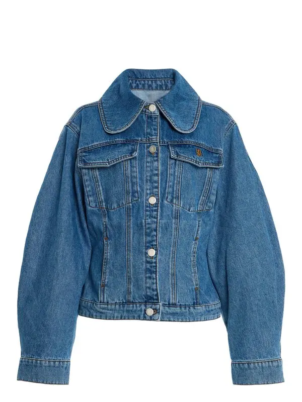 BY MALENE BIRGER Villes Denim Trucker Jacket - Blue