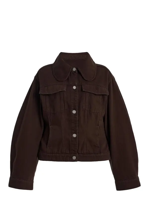 BY MALENE BIRGER Villes Denim Trucker Jacket - Brown