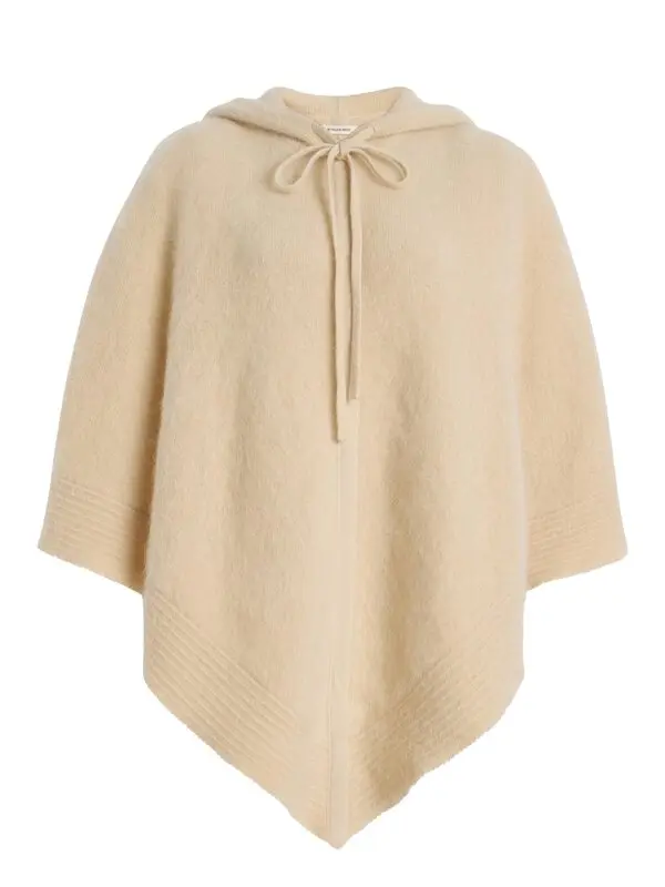BY MALENE BIRGER Viggo Hooded Poncho - Off-white