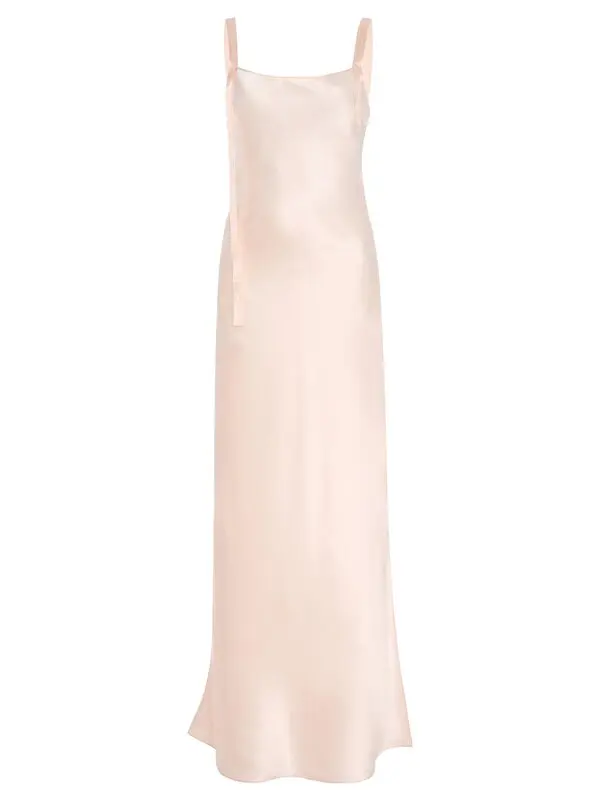 THE GARMENT Catania Silk Maxi Slip Dress - Pink