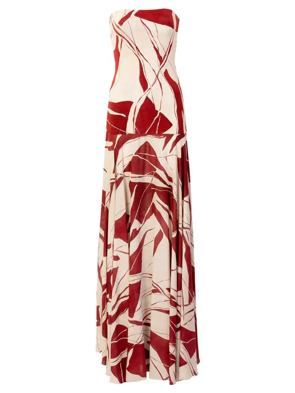 Silvia Tcherassi Muriel Strapless Maxi Dress - Multi