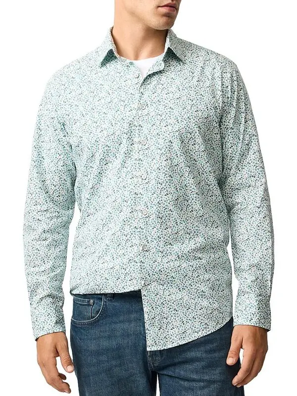Rodd & Gunn Woodstock Downs Sports Fit Button Down Shirt - Forest