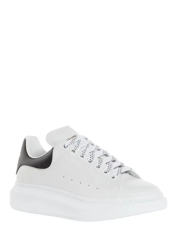 Alexander McQueen Oversized Leather Sneakers - White/black