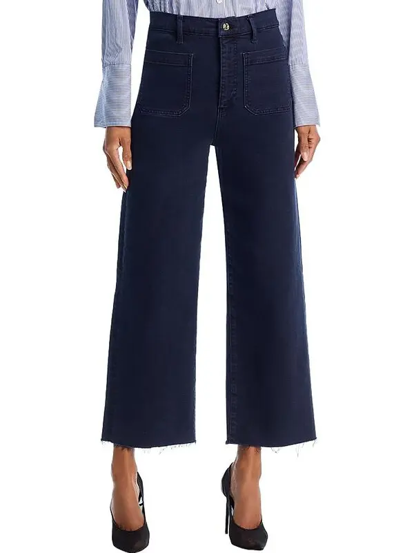 FRAME The Anchor Pants - Navy Raw Fray