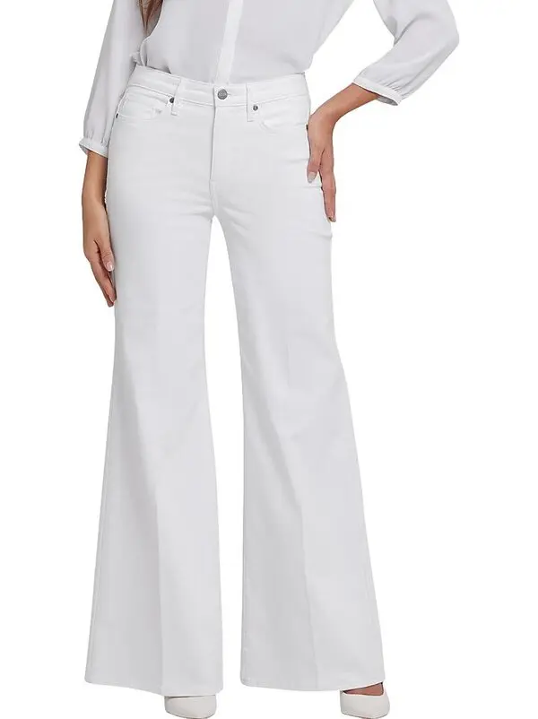 NYDJ Petite Mia Palazzo Jeans - Optic White