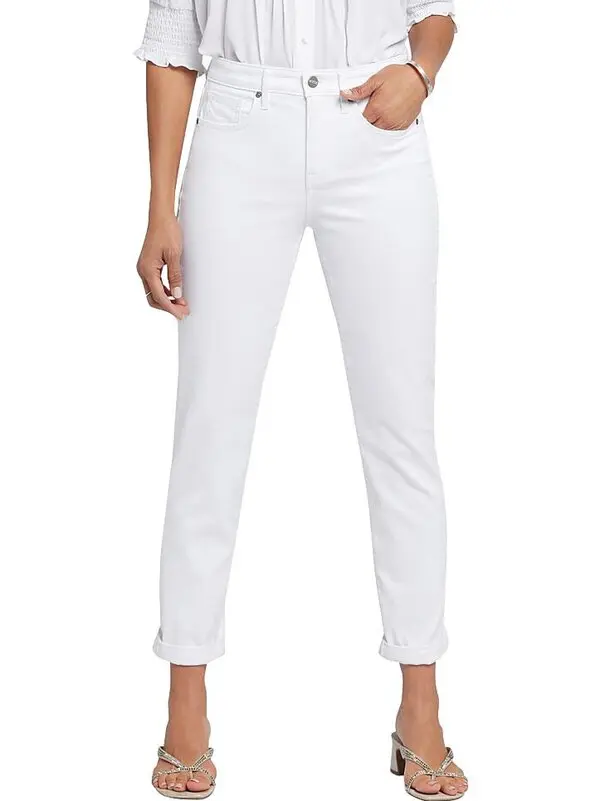 NYDJ Petite Margot Girlfriend Jeans - Optic White