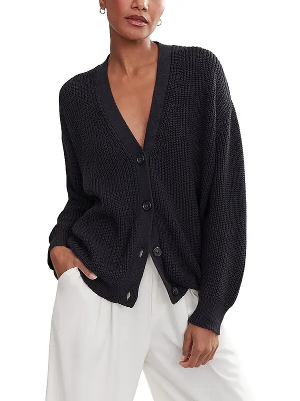 Jenni Kayne Oversized Knit Cardigan - Black