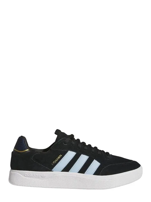 Adidas Tyshawn Low Sneakers - Core Black/clear Sky Blue/collegiate Navy