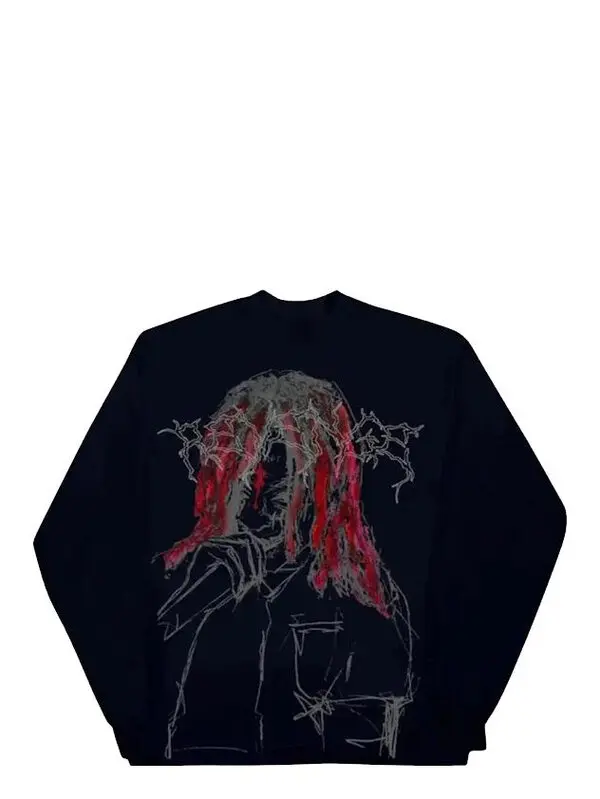 REVENGE Trippie Redd Lightning Longsleeve Tee Shirt - Black