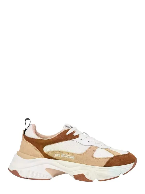 Moschino Lace-up Sneakers - White