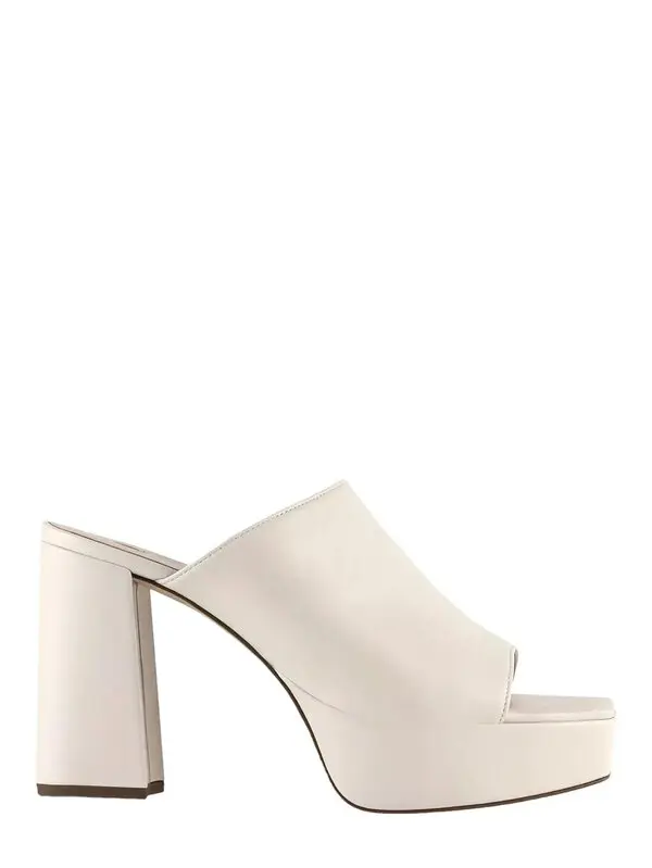 HOGL 100mm Carey Platform Mule Sandals - White