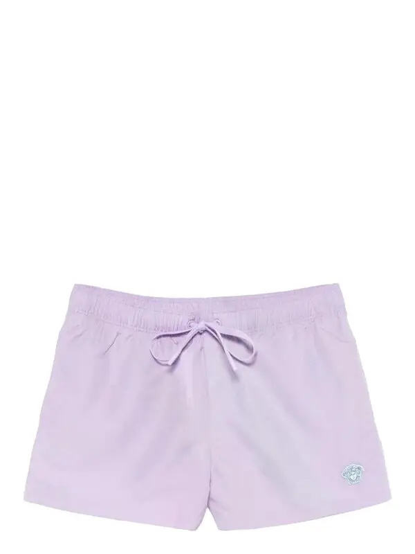 Versace Medusa-patch Swim Shorts - Purple