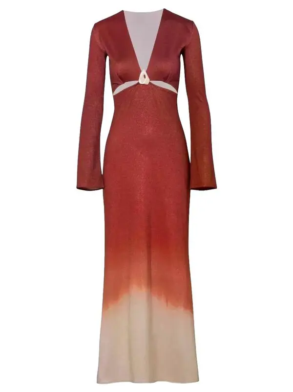BAOBAB Manola Ombré Maxi Dress - Red