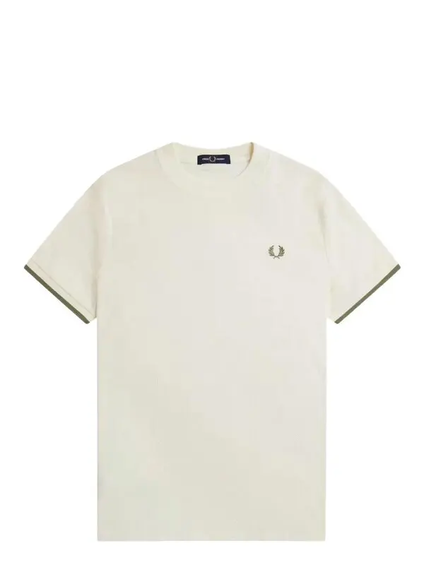Fred Perry Logo-embroidered T-shirt - Neutrals