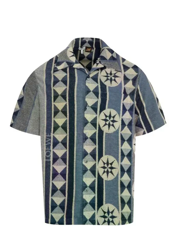 Loewe Patterned Short-sleeves Shirt - Blue
