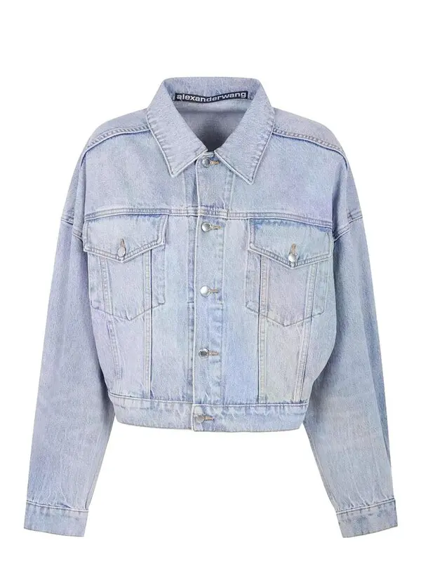 Alexander Wang Light-wash Denim Jacket - Blue