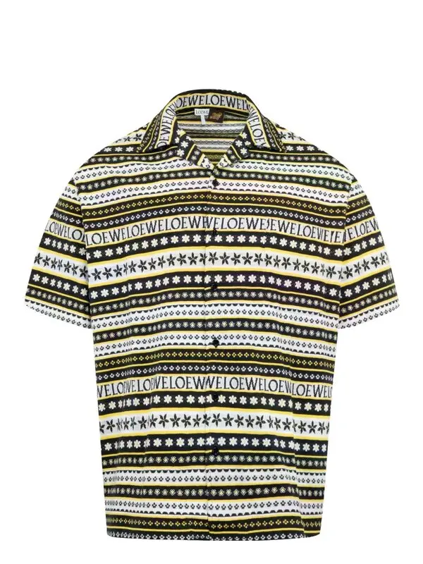 Loewe Patterned Short-sleeves Shirt - Yellow