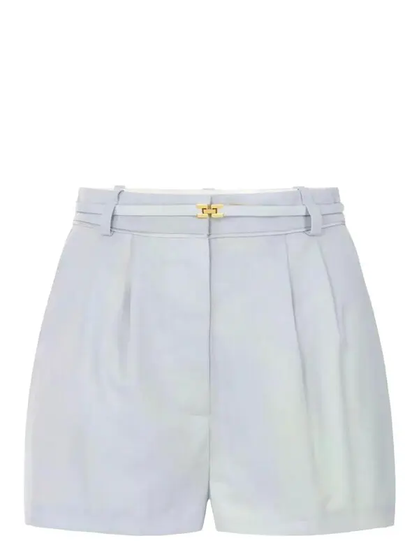 Elisabetta Franchi Pleated Tailored Shorts - Blue