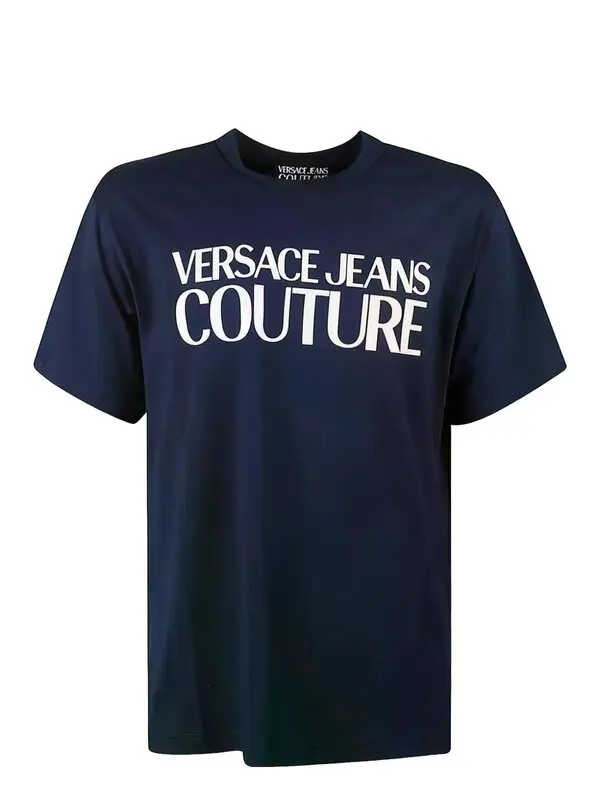Versace Logo Print T-shirt - Blue