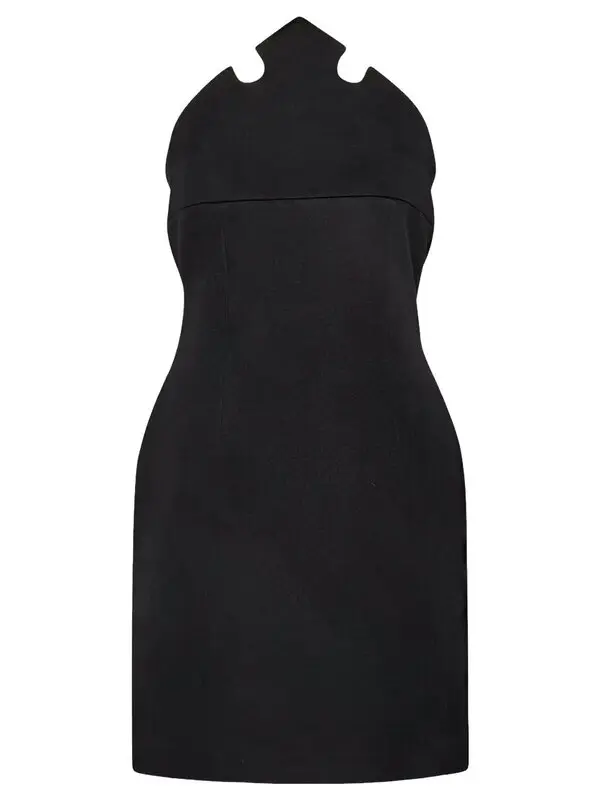 Coperni X Disney Crown-shaped Bustier Dress - Black