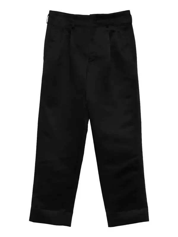 Comme Des Garçons Cropped Tailored Trousers - Black