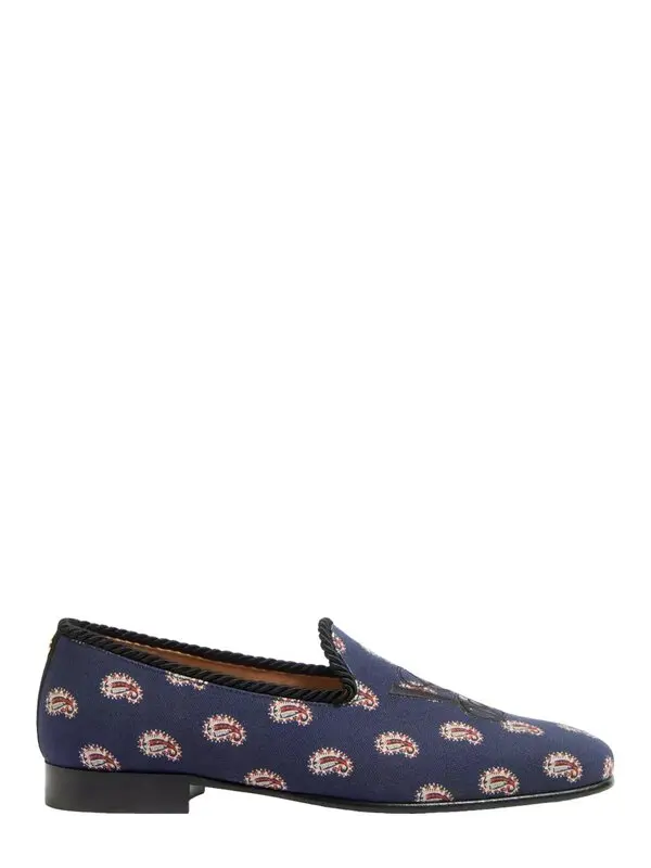 Valentino Garavani Patterned Slipper Shoes - Blue