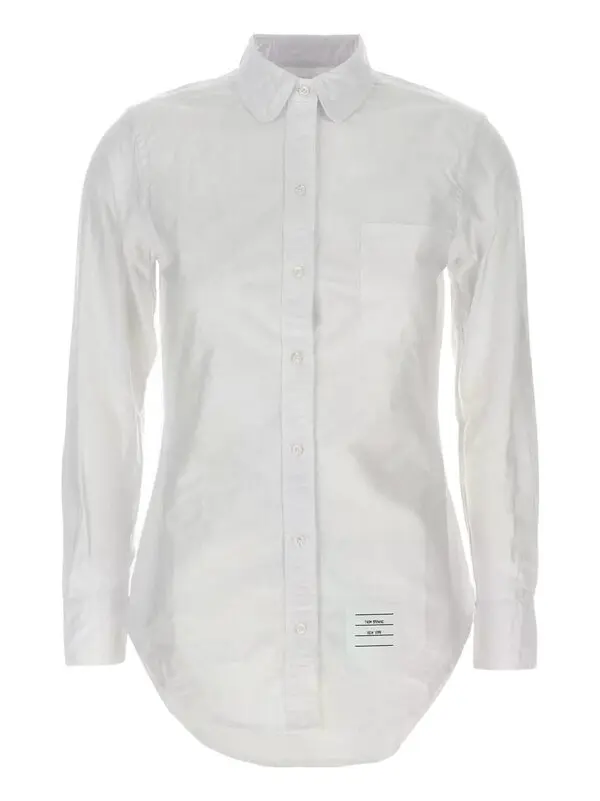 Thom Browne Long Sleeve Button-up Shirt - White