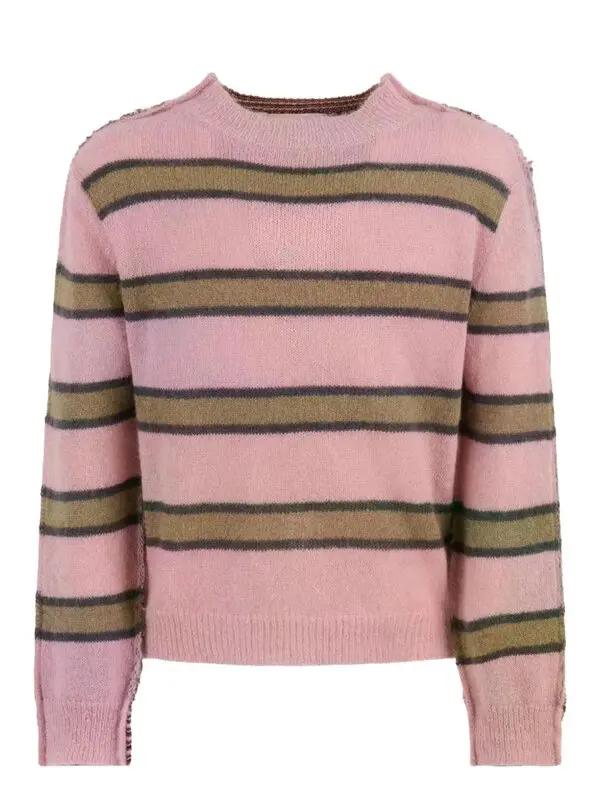 Marni Striped Sweater - Stc47 - Soft Pink