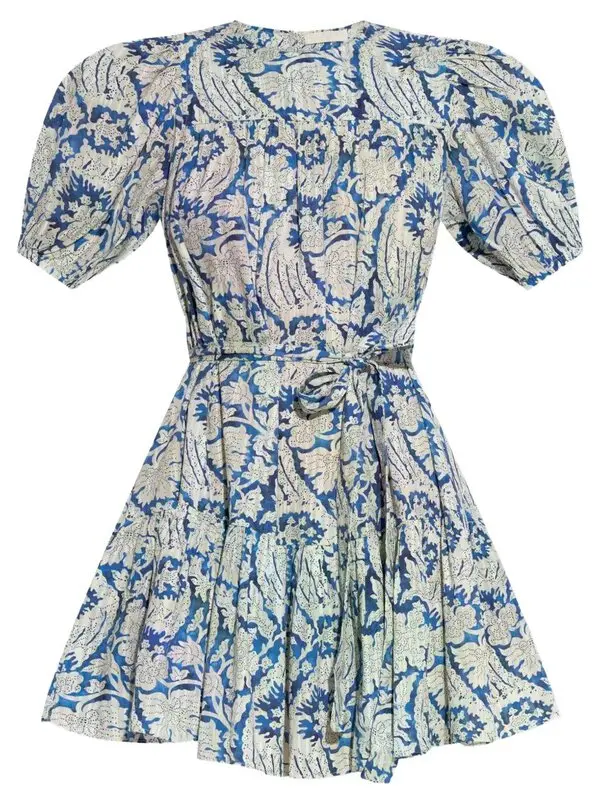 Ulla Johnson Rosalie Floral-print Dress - Blue