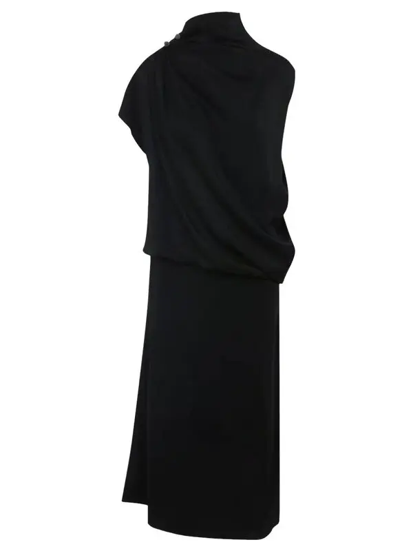Fabiana Filippi Draped Dress - Black