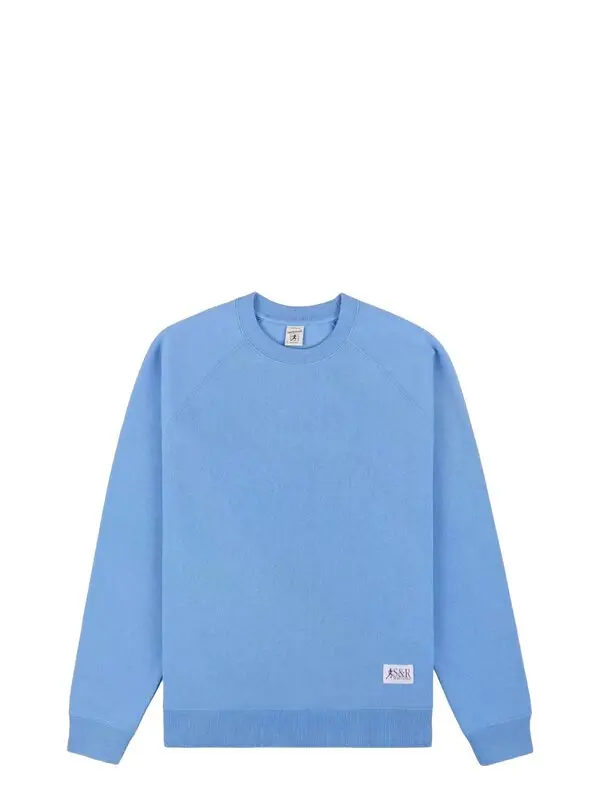 SPORTY & RICH Juniper Raglan-sleeve Sweatshirt - Blue