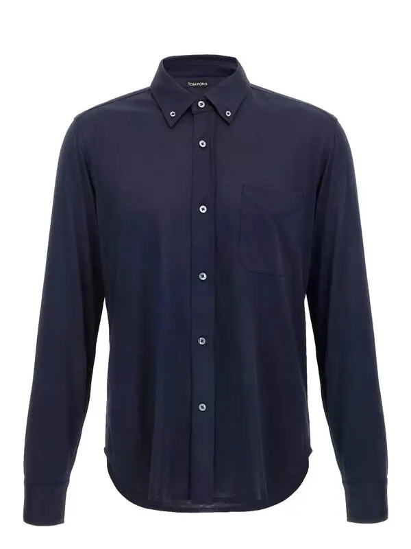 TOM FORD Button-up Shirt - Blue