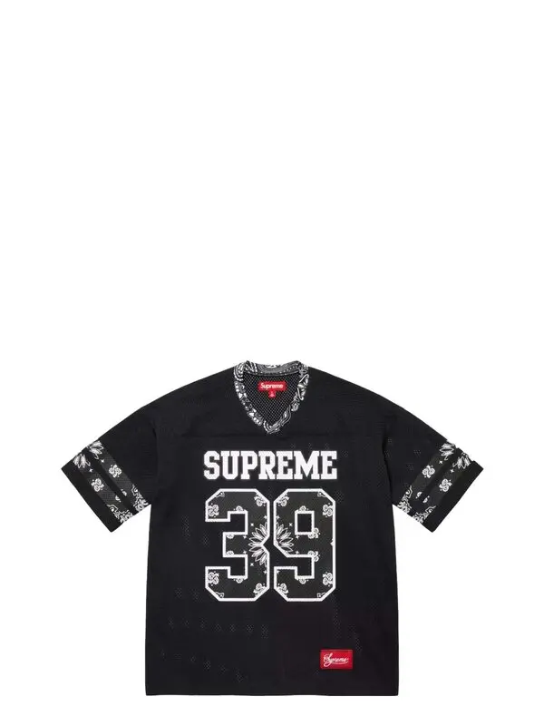 Supreme Bandana Football T-shirt - Black