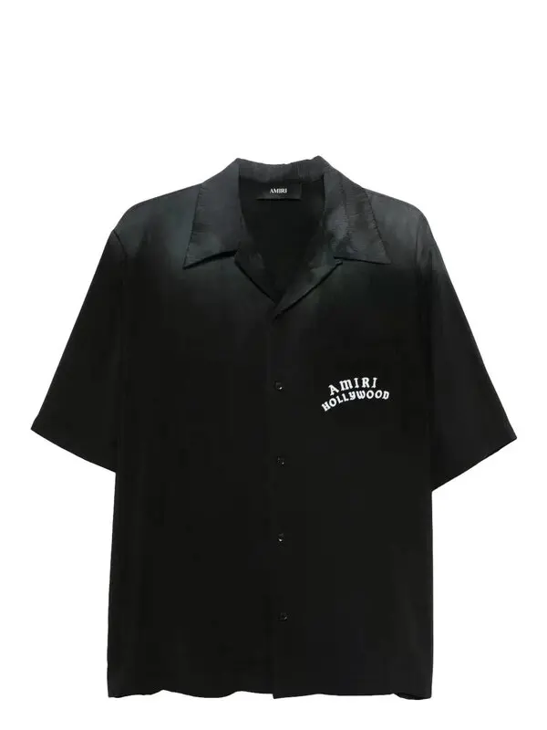 Amiri Hollywood Bowling Shirt - Black