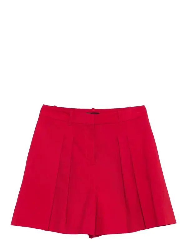 Theory High-rise Shorts - Red