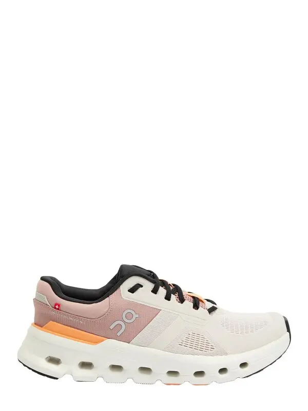 On Cloud Runner 2 Panelled Knit Sneakers - Orange